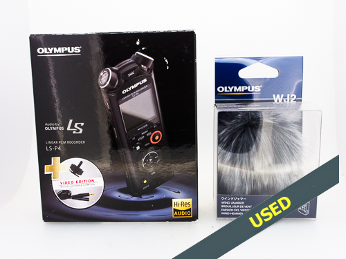 Olympus LS-P4 Linear PCM Recorder + WJ2 Wind Jammer - Chiswick Camera Centre