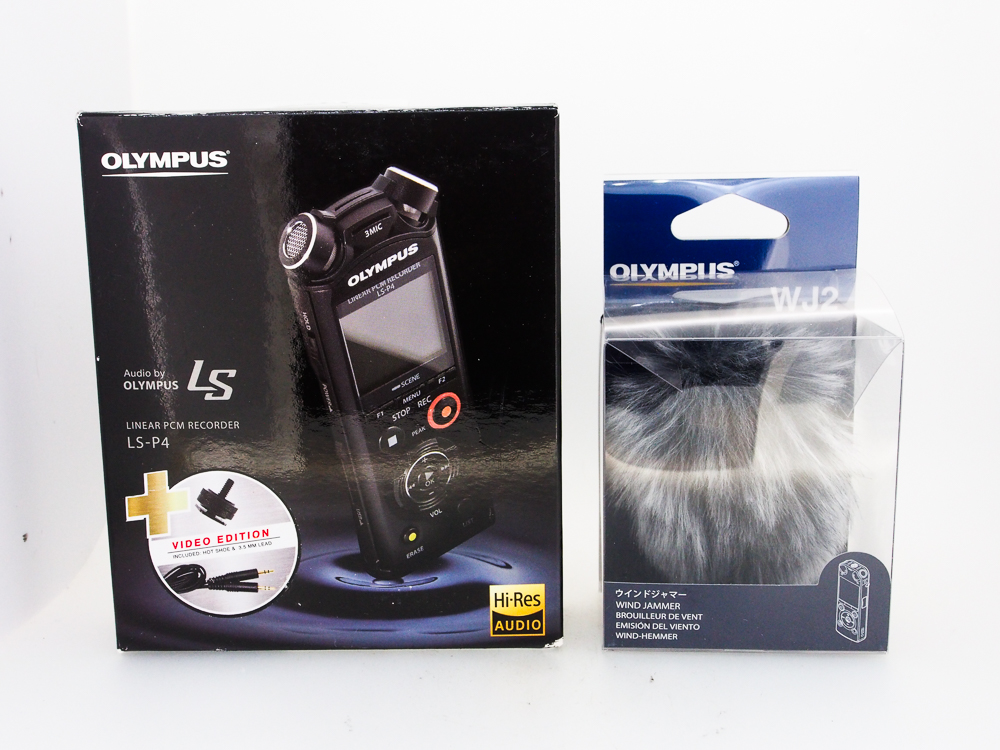 Olympus LS-P4 Linear PCM Recorder + WJ2 Wind Jammer - Chiswick Camera Centre